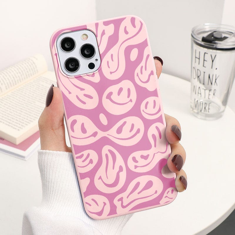 Trippy Smiley Face Phone Case - Gurl Cases
