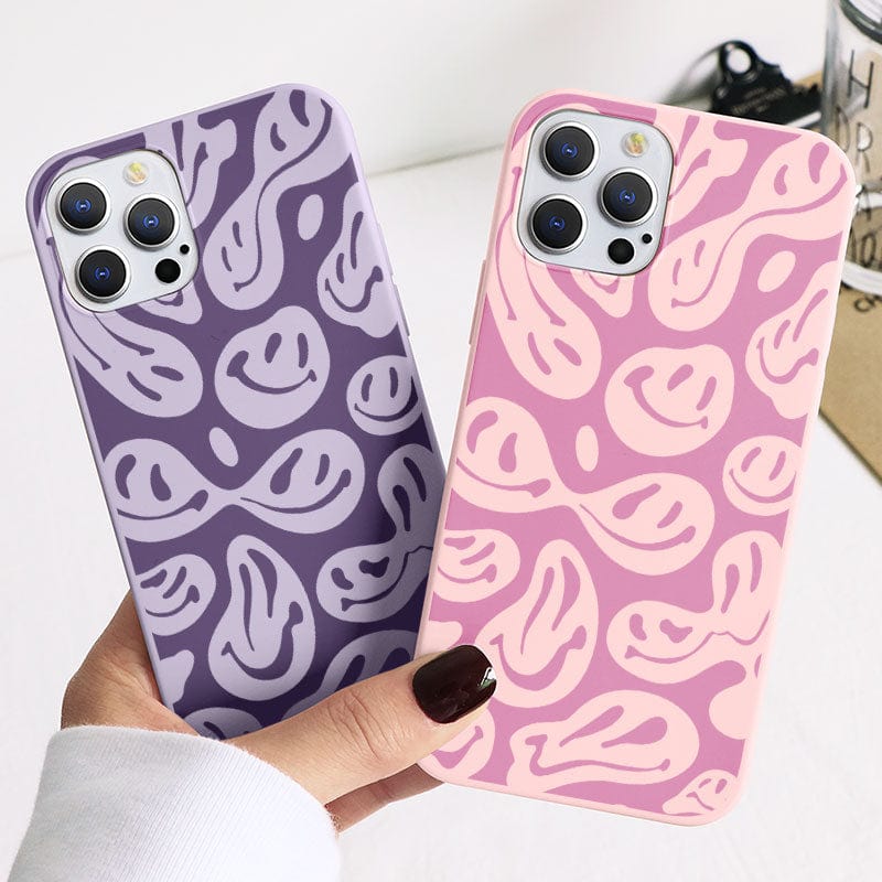 Trippy Smiley Face Phone Case - Gurl Cases