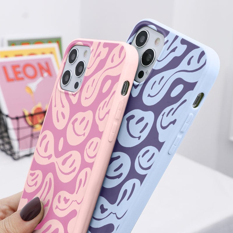 Trippy Smiley Face Phone Case - Gurl Cases